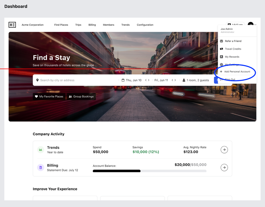 How To Set Up a Personal Account